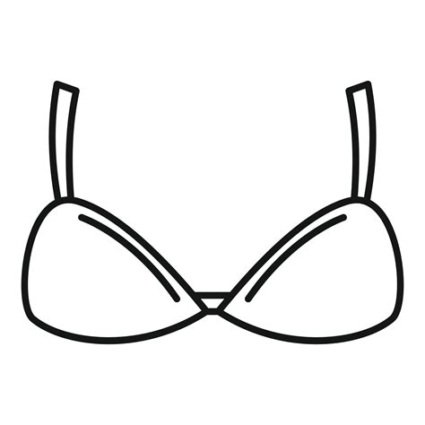 Woman Bra Icon Outline Style 14521742 Vector Art At Vecteezy