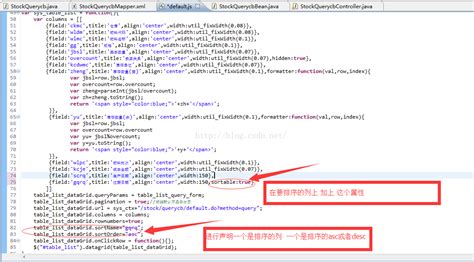 easyui中datagrid的点击列标头进行排序 easyui 怎么自动排序 后端需要在查询表头信息的sql修改 csdn博客