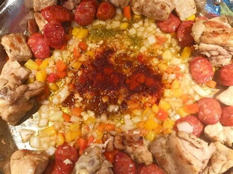 Paella De Pollo Cerdo Y Chorizo Receta De Glory Receta Paella De