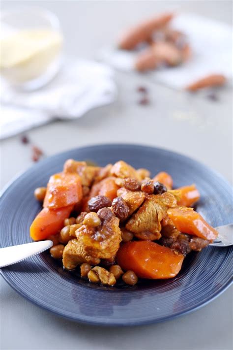 Sauté de dinde aux carottes épices et raisins secs chefNini