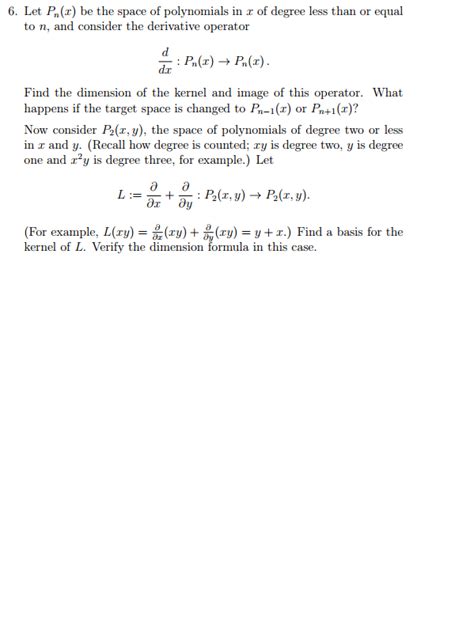 solved let p n x be the space of polynomials in x of degree