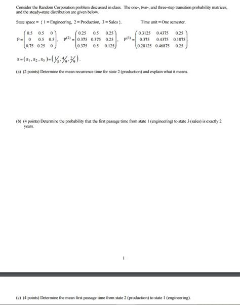 solved material discrete time stochastic processes first