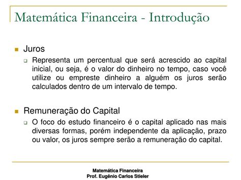 PPT Matemática Financeira PowerPoint Presentation free download ID