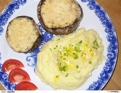 Zapečené žampiony PORTOBELLO recept TopRecepty cz
