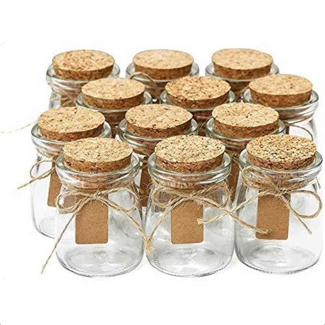 Botellas Peque O Vidrio Con Tapas De Corcho Vela Contenedor Mercado