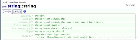 c 之string类（1）：string类对象的常见构造 c string 构造 csdn博客