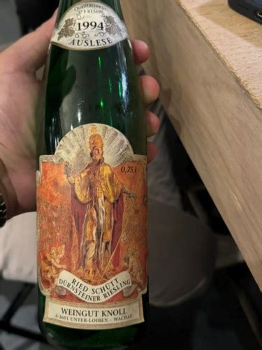 Weingut Knoll Ried Schütt Dürnsteiner Riesling Auslese Vivino US