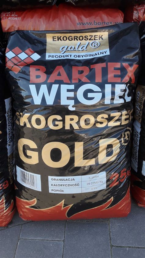 Ekogroszek workowany Bartex Gold skład opału transport HDS Morawica