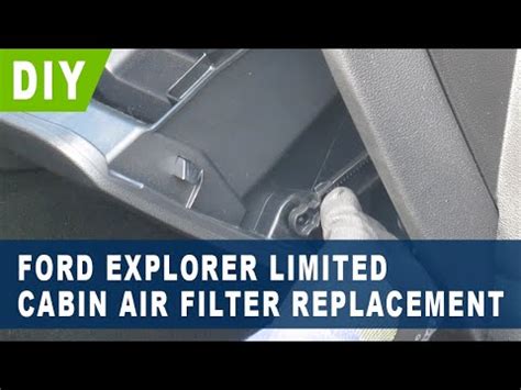 Ford Explorer Cabin Air Filter Replacement Youtube