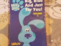 Blue S Clues Big Blue And Just For You Volume Vhs Blues Clues