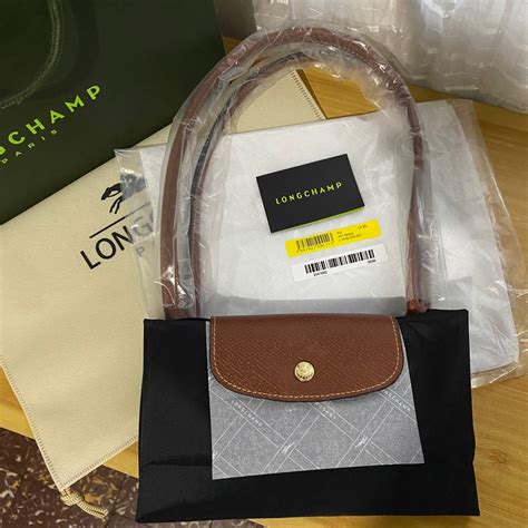 Original Longchamp Le Pliage Black Large Long Handle Luxury Bags