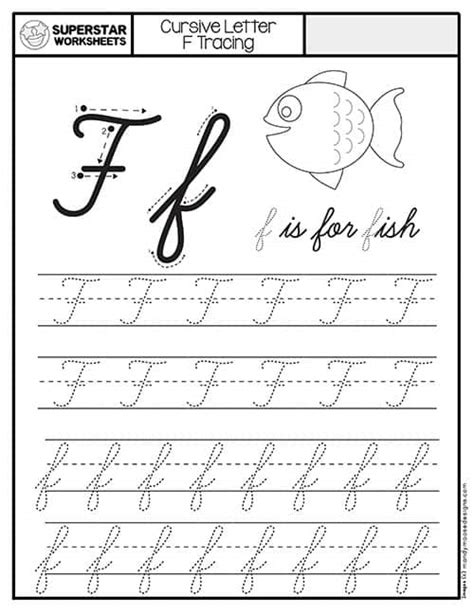 Letter F Worksheets Superstar Worksheets