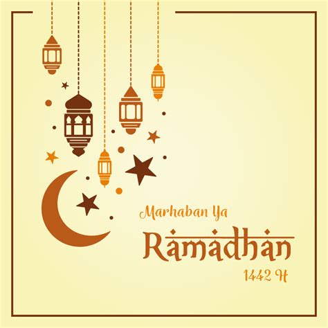 Gambar Ucapan Marhaban Ya Ramadhan 1442 H 2021 M Text Design Eid