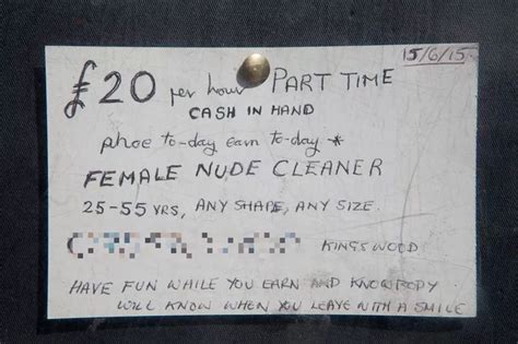 Pensioner Places Ad For Naked Cleaner In Local Newsagents And Gets
