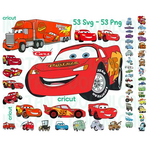 Cars Svg Lightning Mcqueen Svg Cars Svg Files For Cricut Etsy