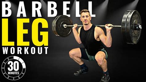 30 Min Barbell Leg Workout Compound Exercises Series Day 6 YouTube