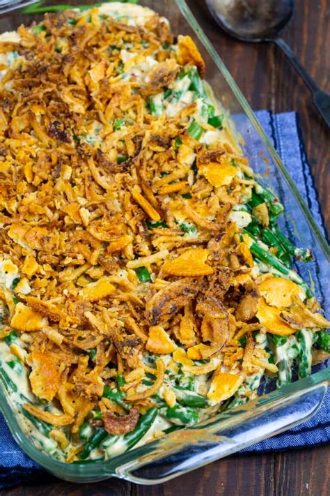 Cream Cheese Bacon Green Bean Casserole Spicy Southern Kitchen