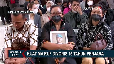 Tanggapi Vonis 15 Tahun Kuat Ma Ruf Ibu Yosua Kami Lega Dan Berterima