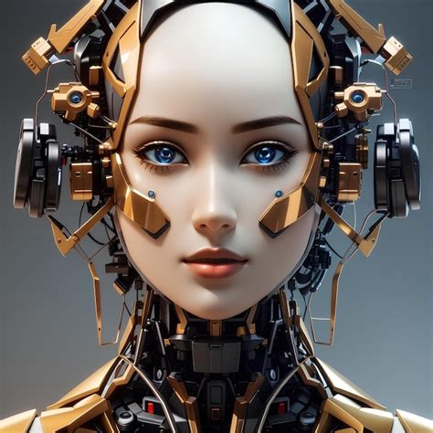Premium AI Image Female Futuristic Robot