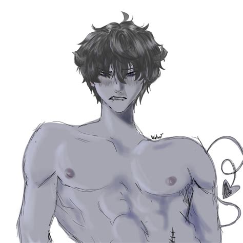 Rule 34 1boy Black Hair Blue Eyes Flushed Face Im The Grim Reaper