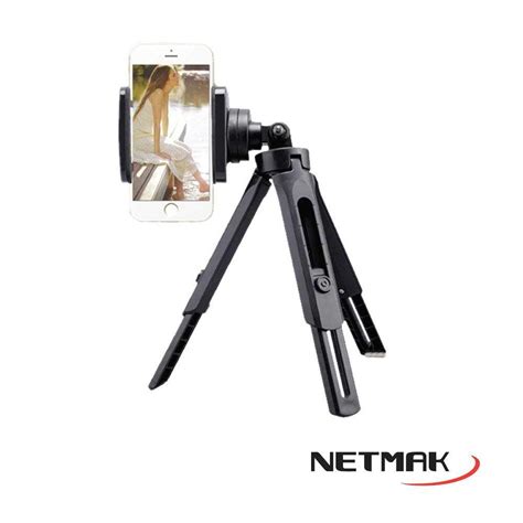 TRIPODE PARA CAMARA NETMAK MINI CON SOPORTE TRIP4 RyR Computacion
