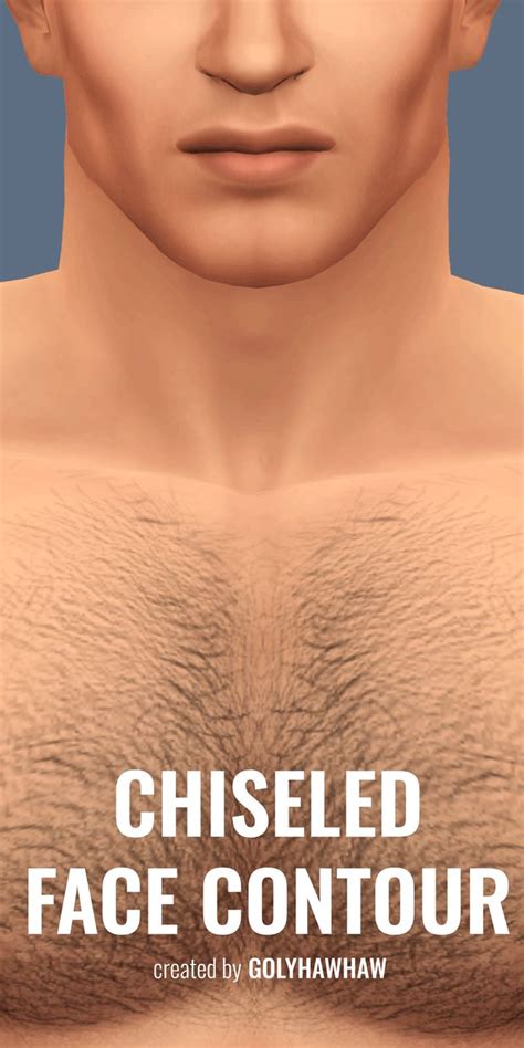CHISELED CHEEK CONTOUR OVERLAY Golyhawhaw The Sims 4 Skin Cheek