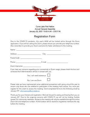 Fillable Online AGM Registration Form Docx Fax Email Print PdfFiller