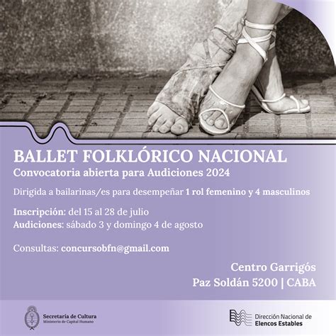 El Ballet Folklórico Nacional convoca a audiciones para integrar el