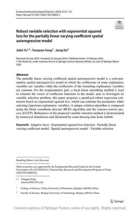 robust variable selection with exponential squared loss for the partially linear varying