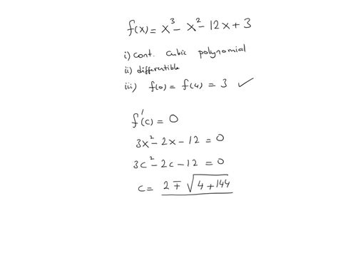 verify that the function satisfies the three hypotheses of rolle s theorem on the given interval