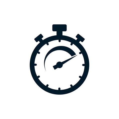 Stopwatch Vector Logo Icon Vector Art At Vecteezy