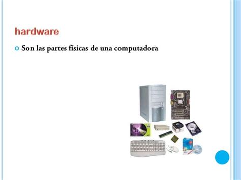 Tema 1 Principales Componentes De La Computadora PPT Descarga Gratuita