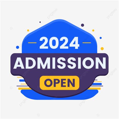 2024 Admission Open Tag Label Clipart Vector Admission Open Tag