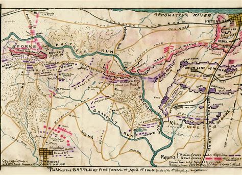 Battle Of Five Forks Va April 1st 1865 Painting By Robert Knox