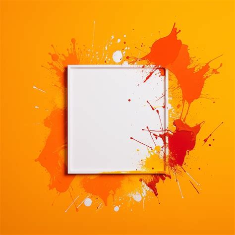 Premium Photo Modern Splash Vibrant Tangerine Background With