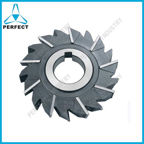 HSS Co5 DIN855A Type H Staggered Fine Teeth Side Face Milling Cutter