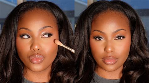 GRWM FULL SOFT GLAM MAKEUP TUTORIAL FOR WOC Beginner Friendly