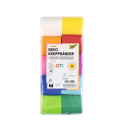 folia Krepp Papier Bänder DIY Bastel Party Deko