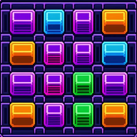 Lexica Pixel Art Cyberpunk Style Sci Fi Spritesheet Grid X