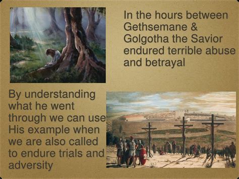 PPT From Gethsemane To Golgotha PowerPoint Presentation Free