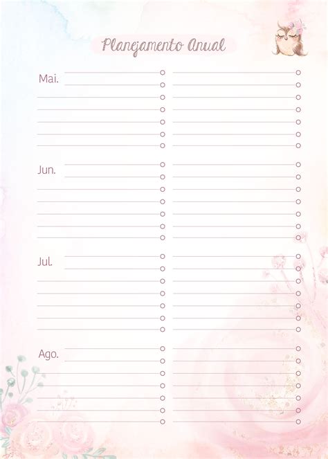 Planner Professor Coruja Planejamento Anual Fazendo A Nossa Festa