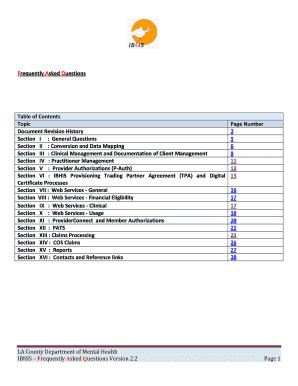Fillable Online Lacdmh Lacounty Section I General Questions Fax Email