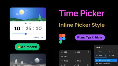Figma Scrolling Time Picker Components YouTube
