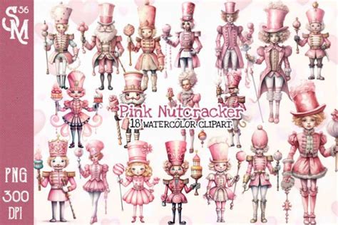 Pink Nutcracker Sublimation Clipart PNG Graphic By StevenMunoz56
