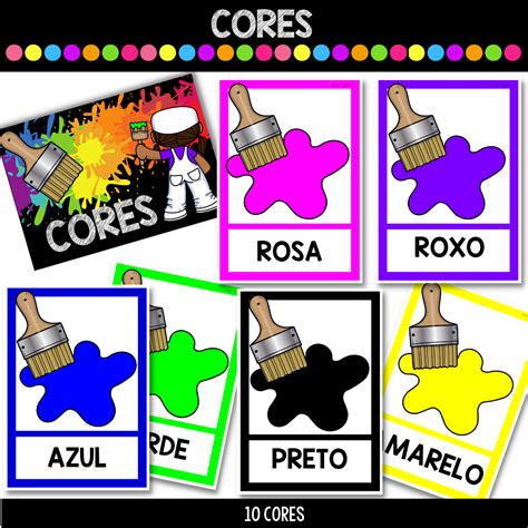 Cartazes de Cores Coração de Educador Professora Mariana Hotmart