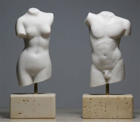 Set Nude Female Male Body Torso Greek Statue Sculpture Etsy