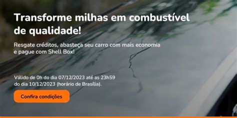 Milhas Vencendo Resgate Cr Ditos Shell Box Valor Reduzido Guia