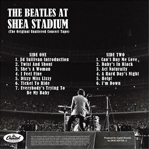 The Beatles Live At Shea Stadium Original Unaltered Tape Back