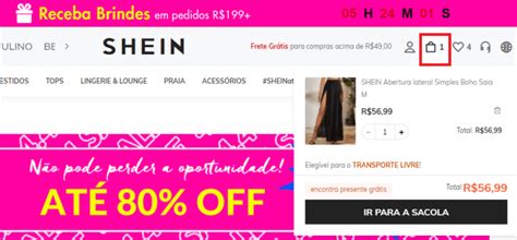 Como aplicar um código ou cupom na Shein Guia FÁCIL