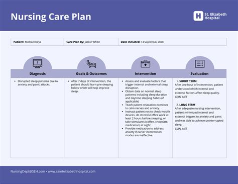 Nursing Care Plan Template Template Venngage